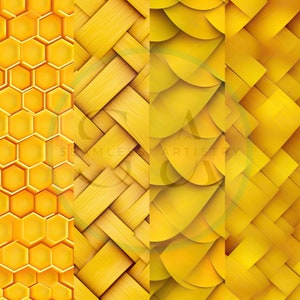 Yellow Textures - 20 Seamless Texture Patterns Digital Paper - Etsy