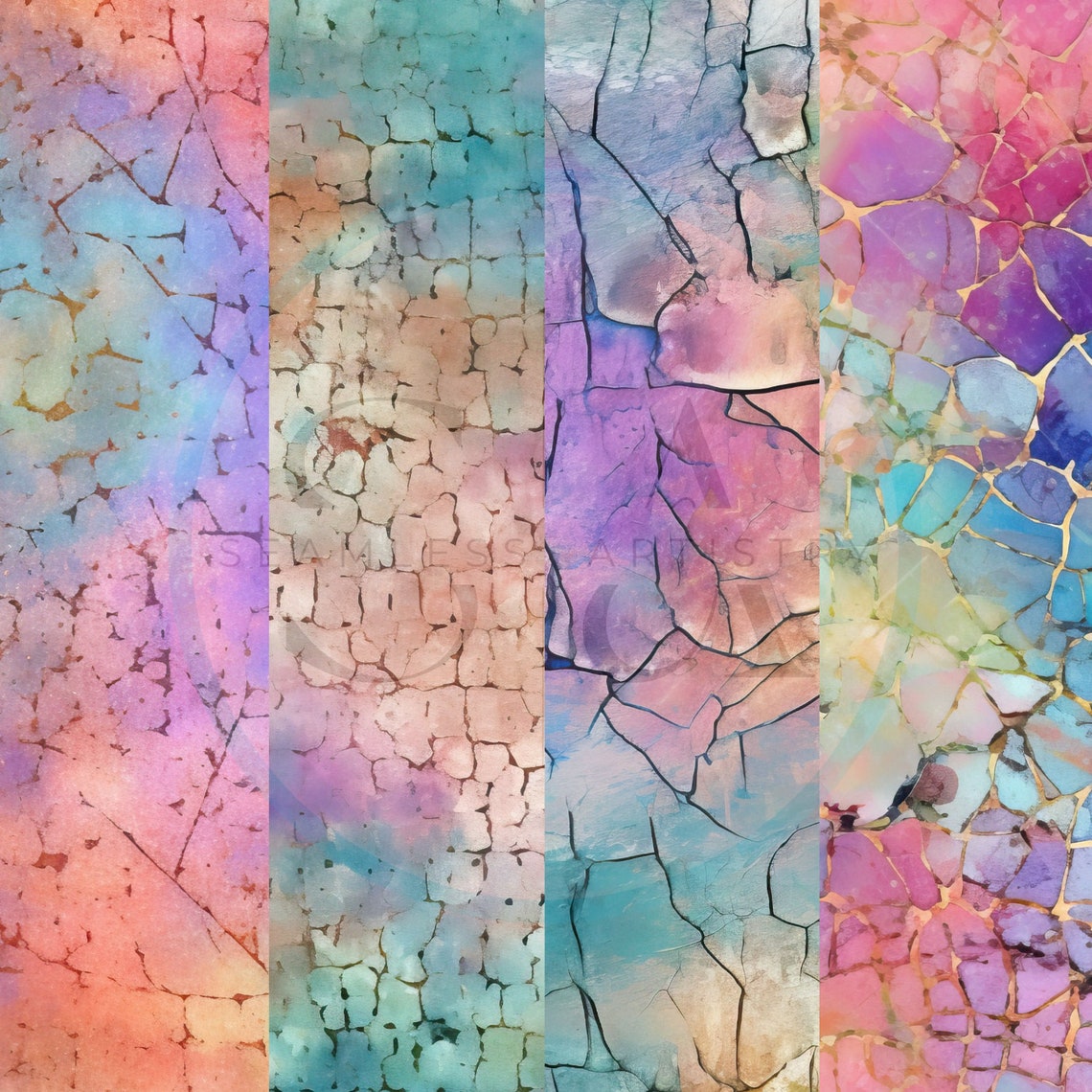 Iridescent Textures - 20 Seamless Texture Patterns Digital Paper - Etsy