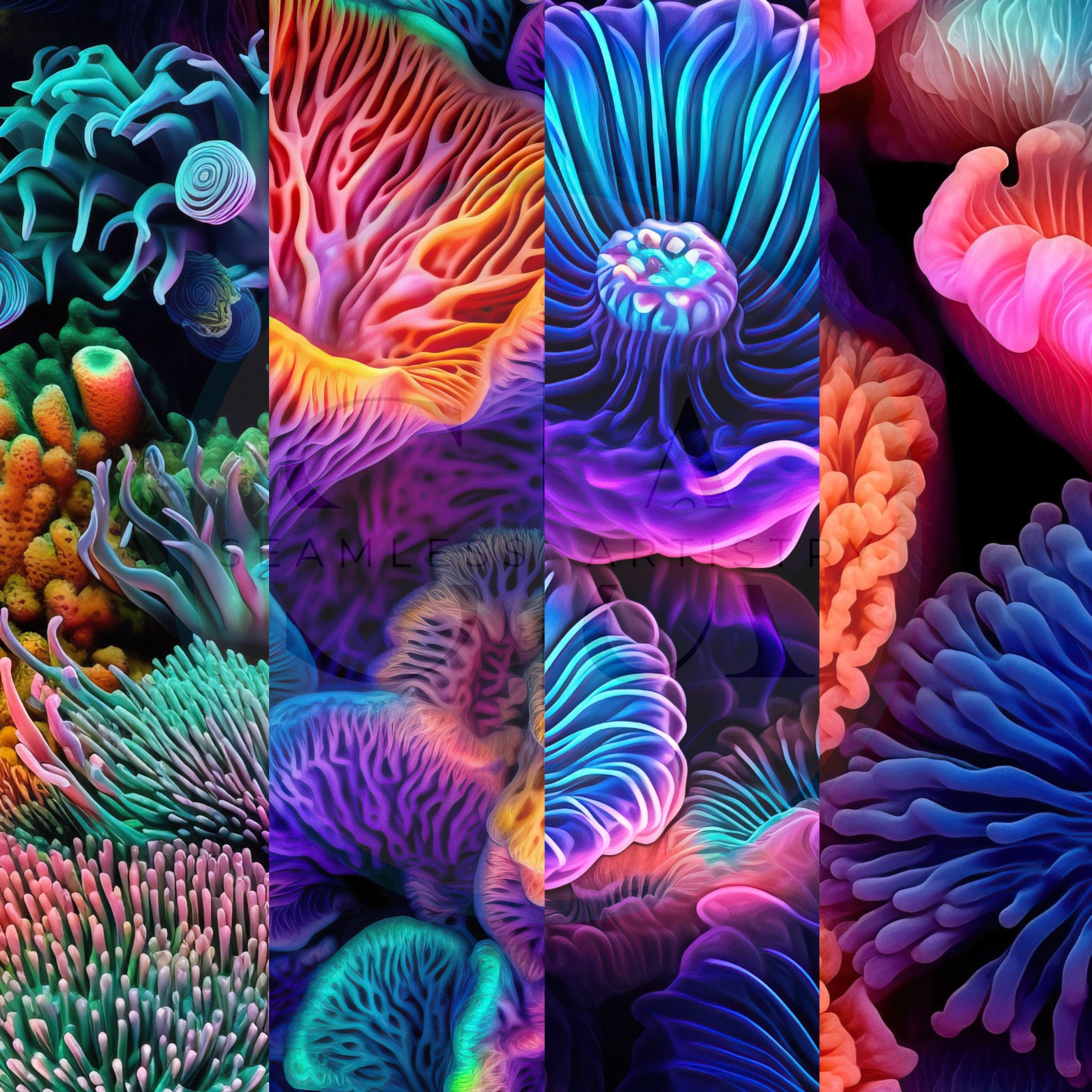 Lucid Dreams, Psychedelic Reality - 20 Seamless Texture Patterns ...