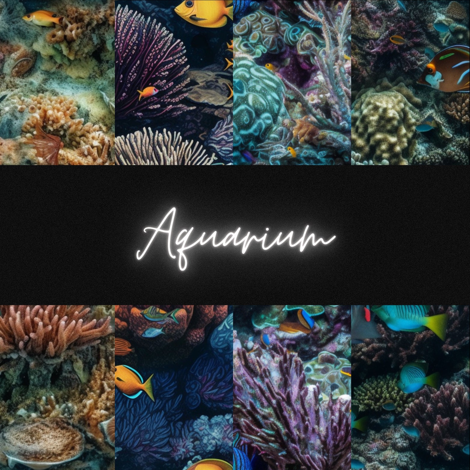 Fish & Coral - 20 Seamless Patterns Textures Digital Paper - Etsy