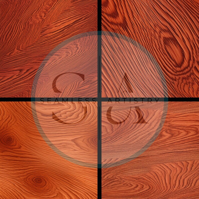 Red Oak Wood Grain - 20 Seamless Patterns Textures Digital Paper - Etsy