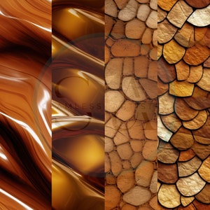 Brown Textures - 20 Seamless Texture Patterns Digital Paper - Etsy