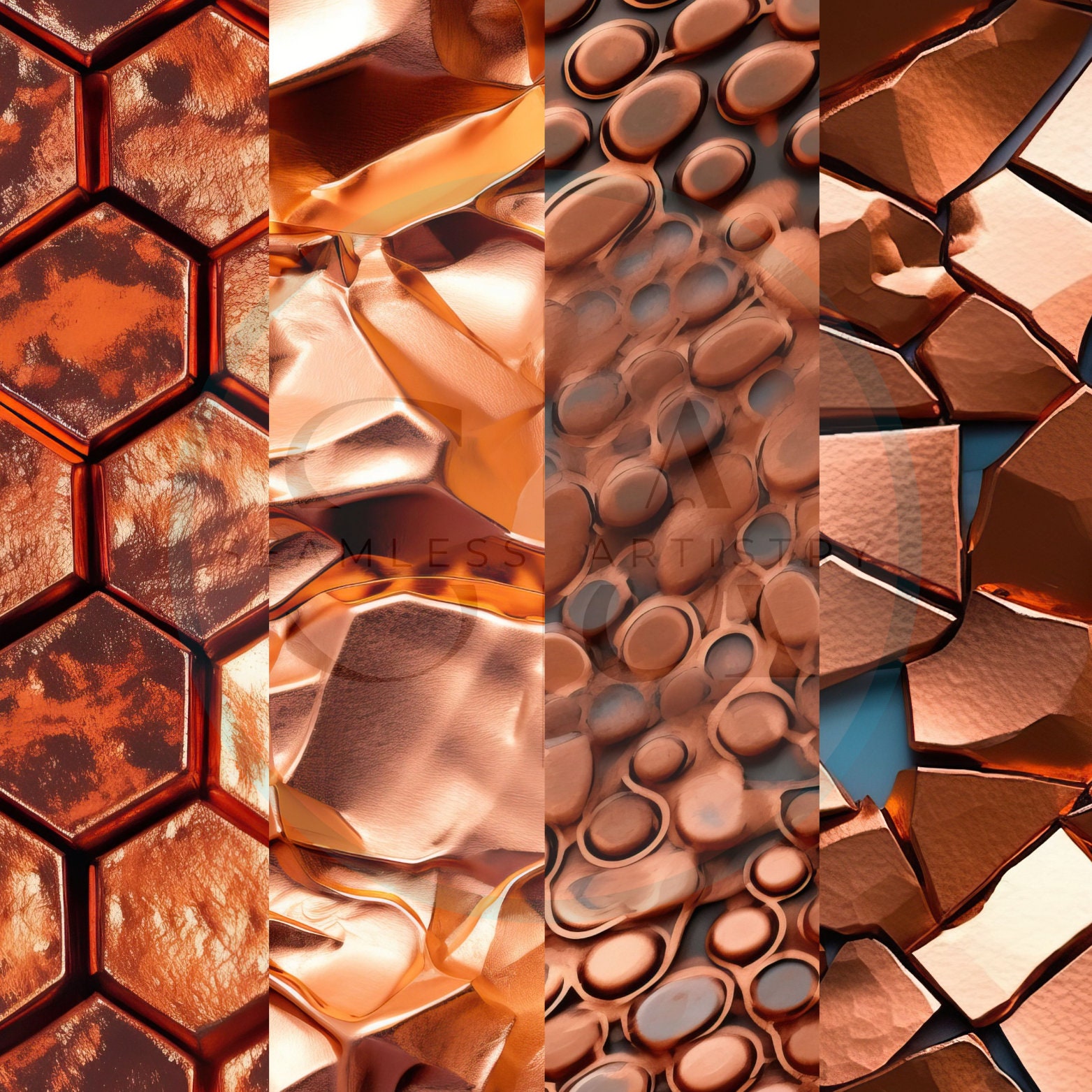 Copper Textures 20 Seamless Texture Patterns Digital Paper - Etsy