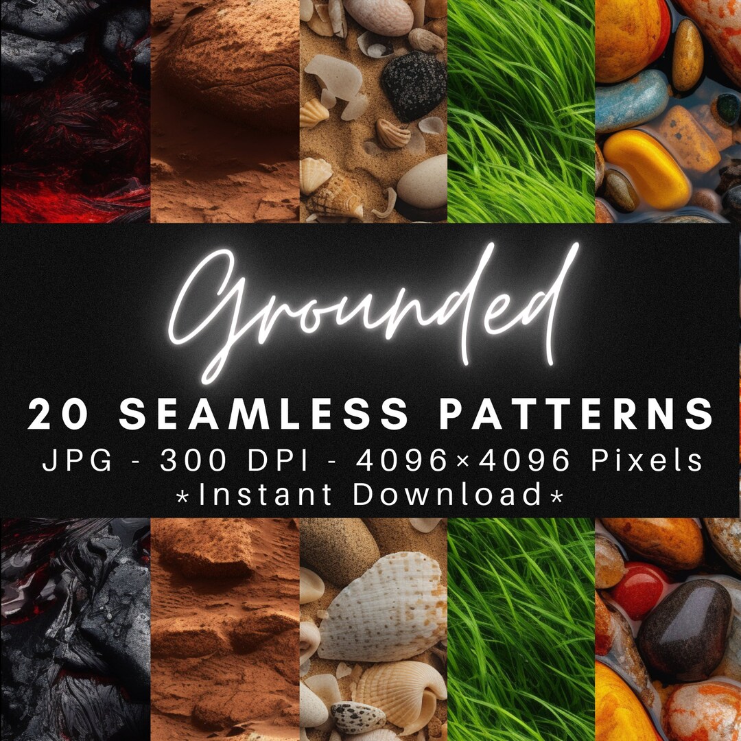 Grounded - 20 Seamless Patterns Textures Digital Paper - Etsy
