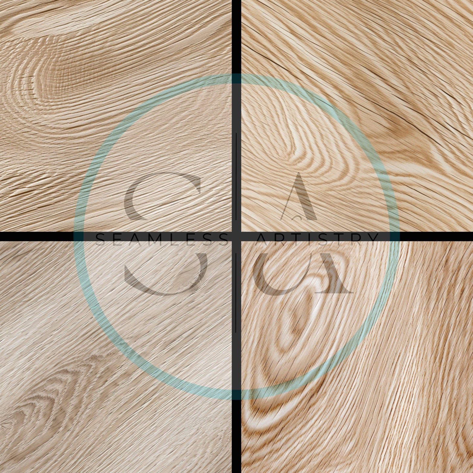 White Oak Wood Grain - 20 Seamless Patterns Textures Digital Paper - Etsy