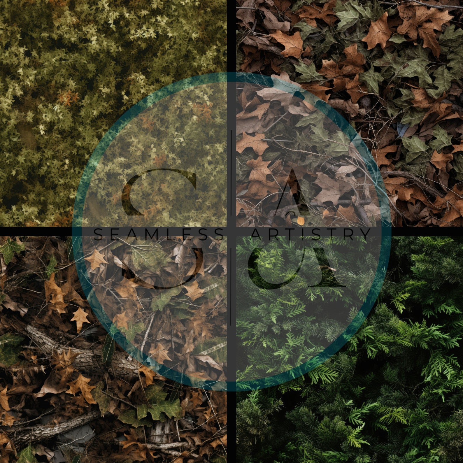 Realistic Camouflage - 20 Seamless Texture Patterns Digital Paper - Etsy