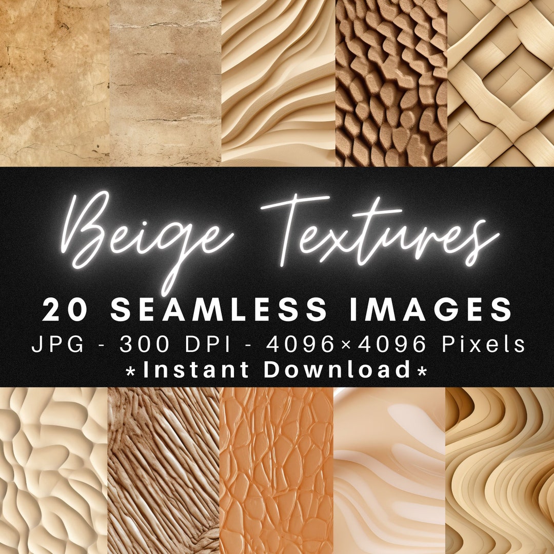 Beige Tan Textures - 20 Seamless Texture Patterns Digital Paper - Etsy
