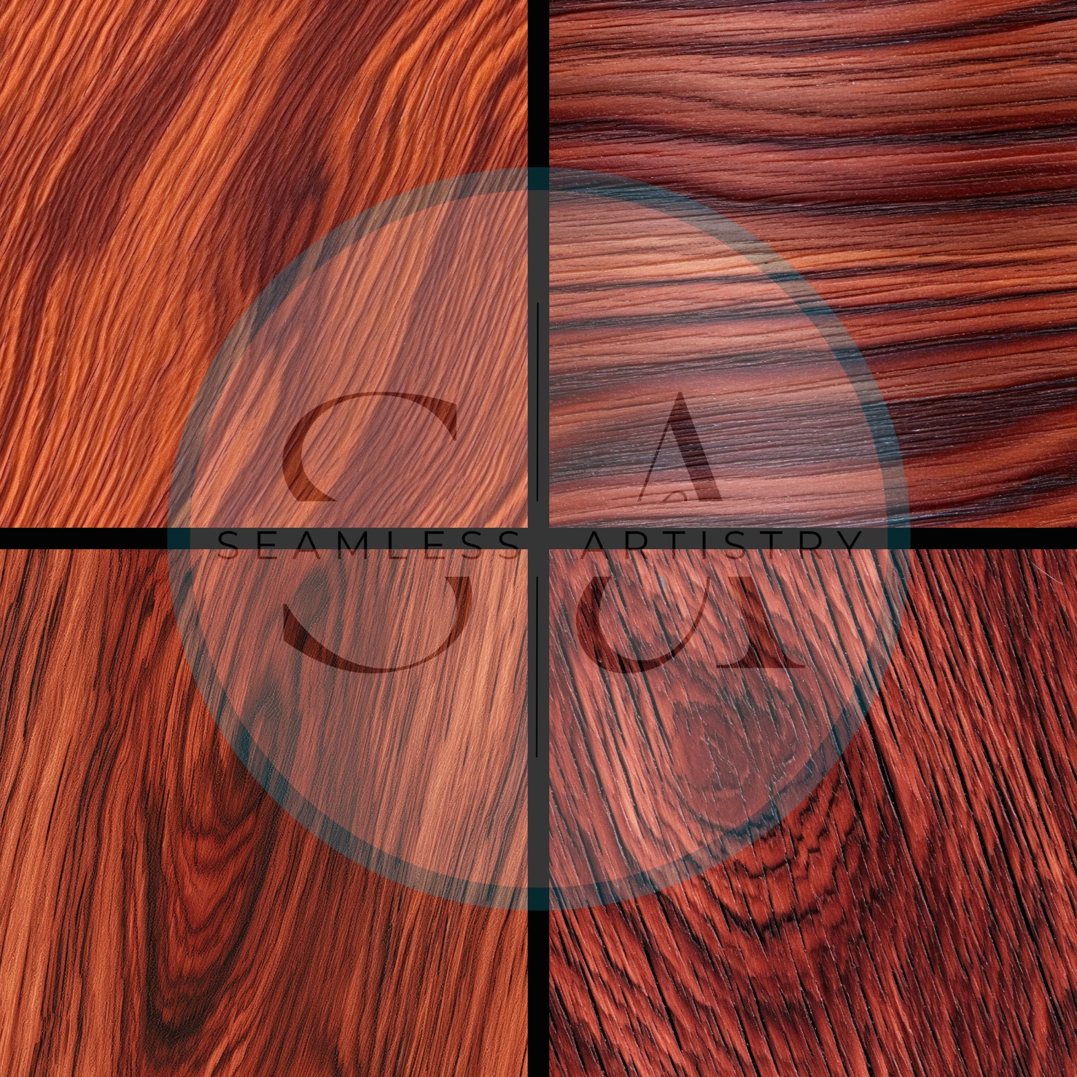 Rosewood Wood Grain - 20 Seamless Patterns Textures Digital Paper - Etsy