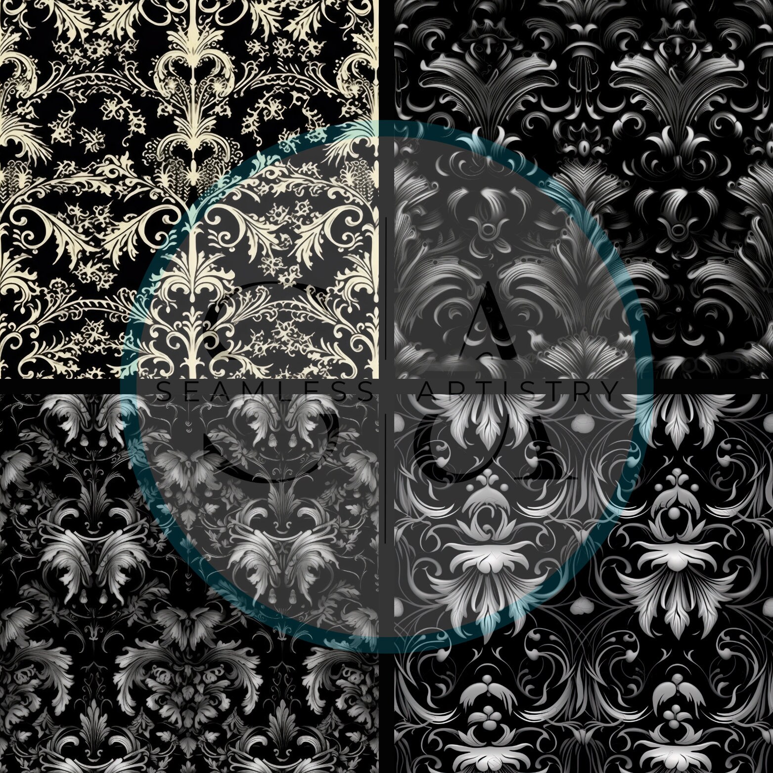 Vintage Goth - 20 Seamless Texture Patterns Digital Paper - Etsy