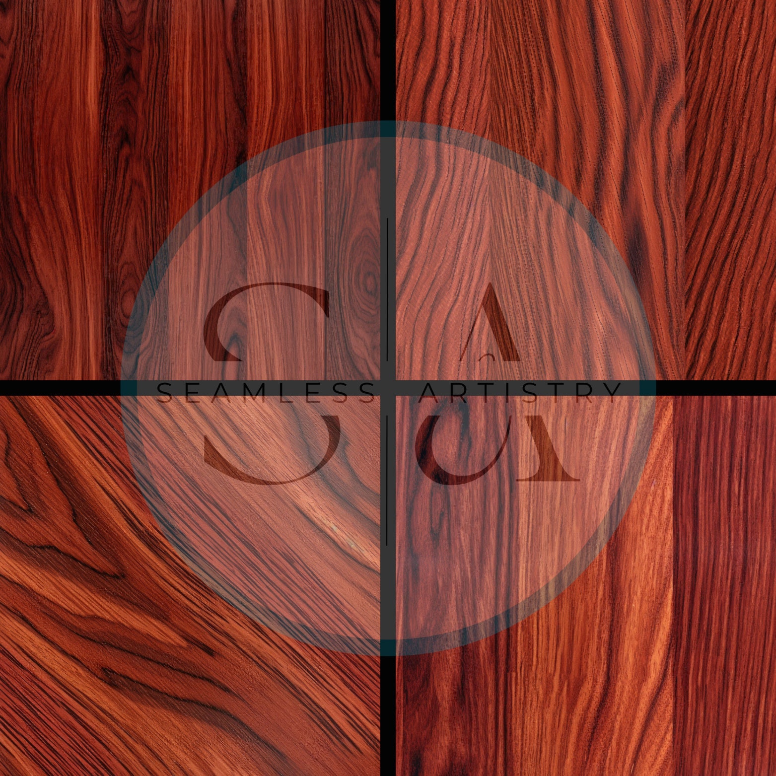 Rosewood Wood Grain - 20 Seamless Patterns Textures Digital Paper - Etsy UK