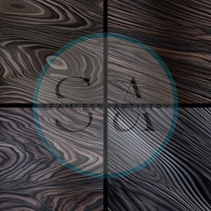 Ebony Wood Grain 20 Seamless Patterns Textures Digital Paper - Etsy