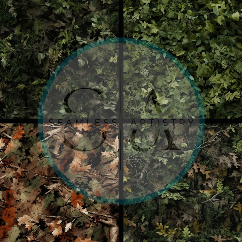 Realistic Camouflage - 20 Seamless Texture Patterns Digital Paper - Etsy