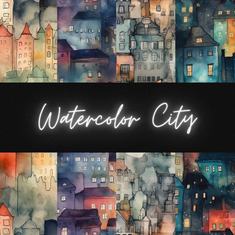 Cityscapes 20 Seamless Patterns Textures Digital Paper - Etsy