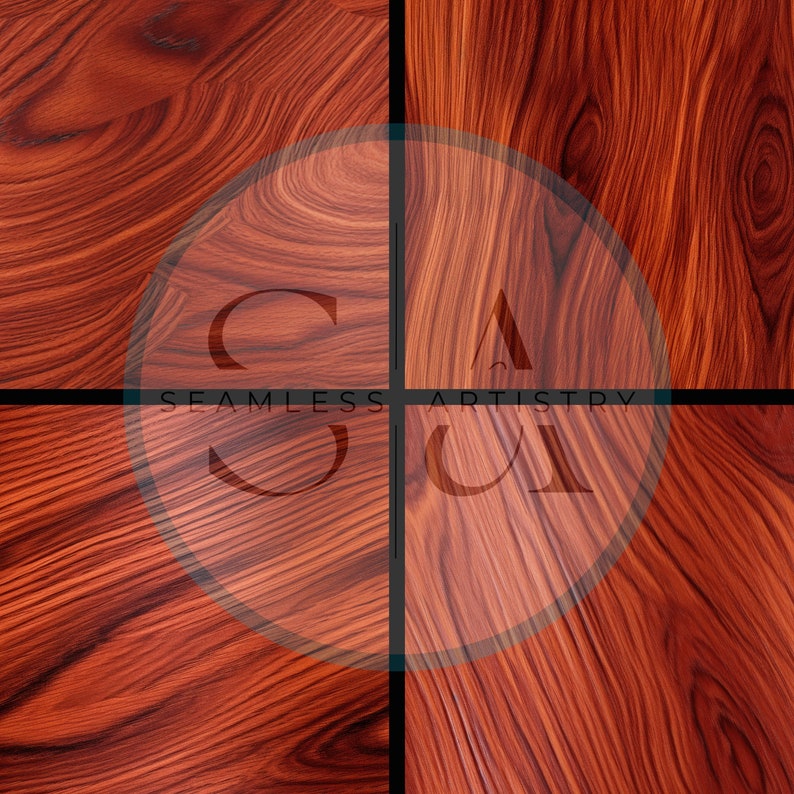 Rosewood Wood Grain - 20 Seamless Patterns Textures Digital Paper - Etsy