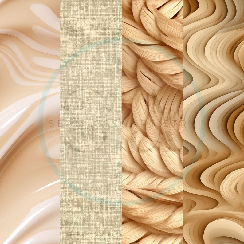 Beige Tan Textures 20 Seamless Texture Patterns Digital Paper - Etsy