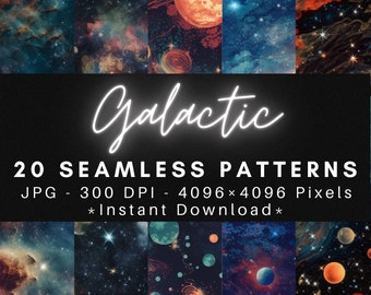 Printable Seamless Digital Paper Textures Galactic Pride Instant ...