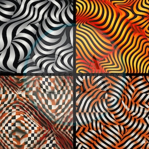 Optical Illusion Dizzy - 20 Seamless Texture Patterns Digital Paper - Etsy