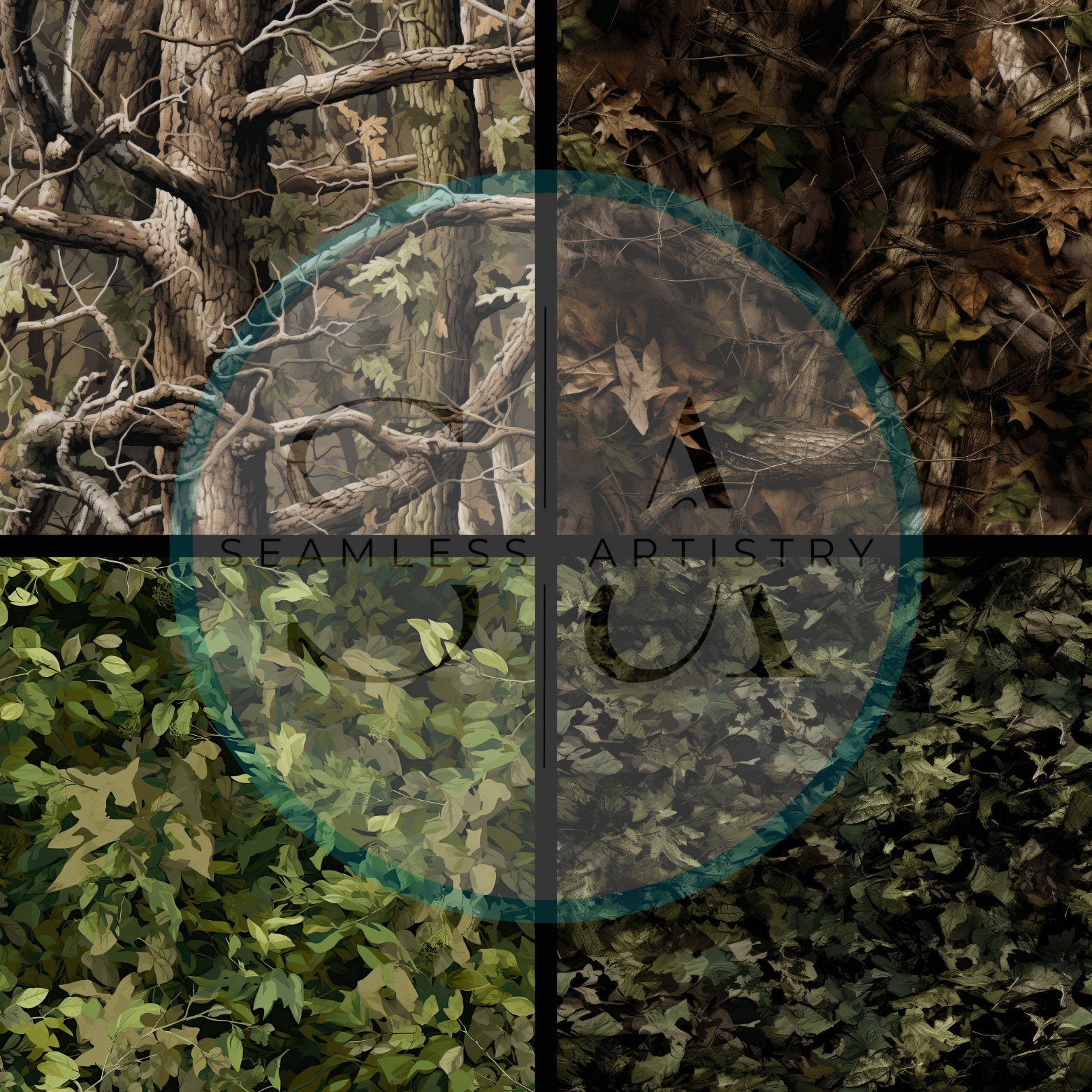 Realistic Camouflage - 20 Seamless Texture Patterns Digital Paper - Etsy