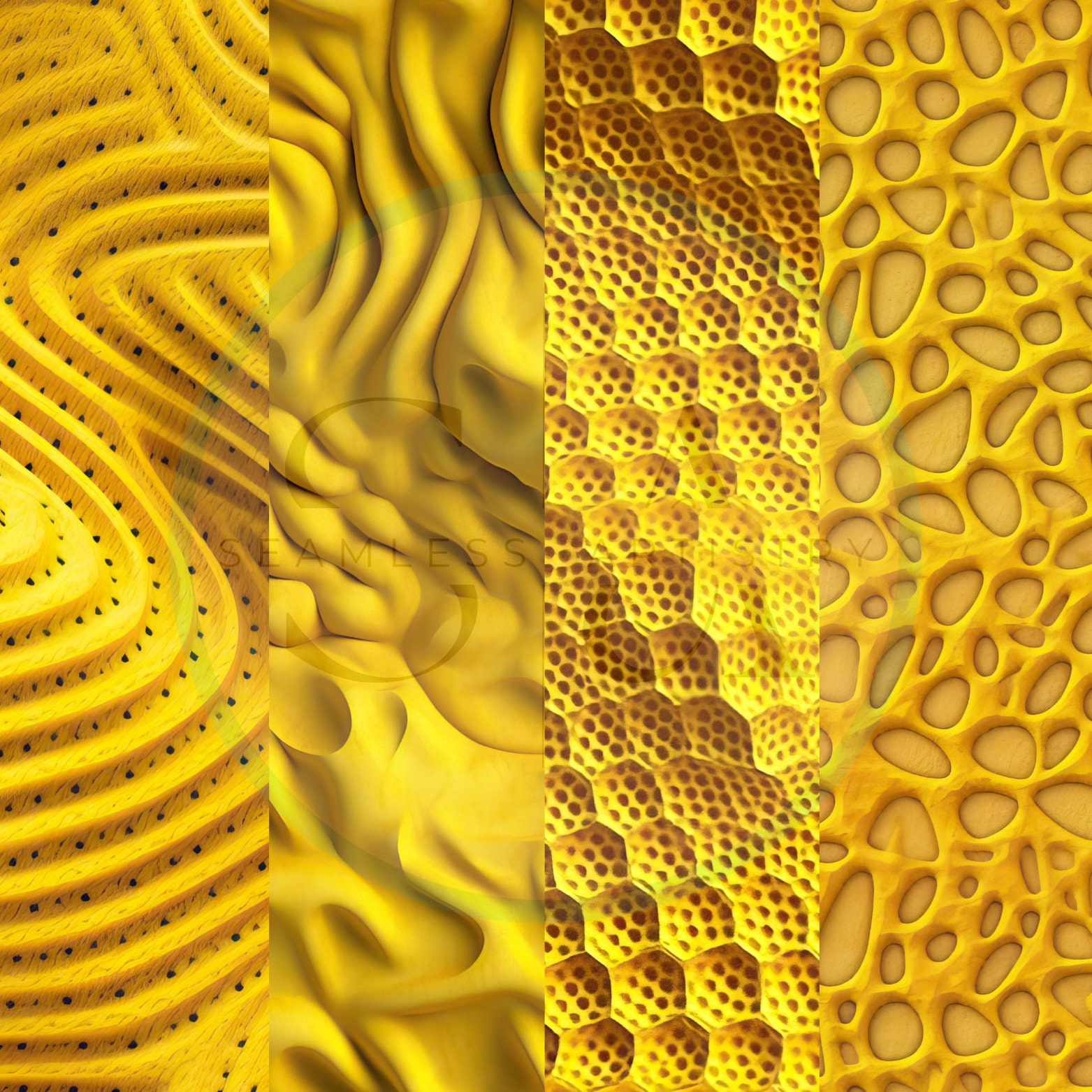 Yellow Textures 20 Seamless Texture Patterns Digital Paper - Etsy