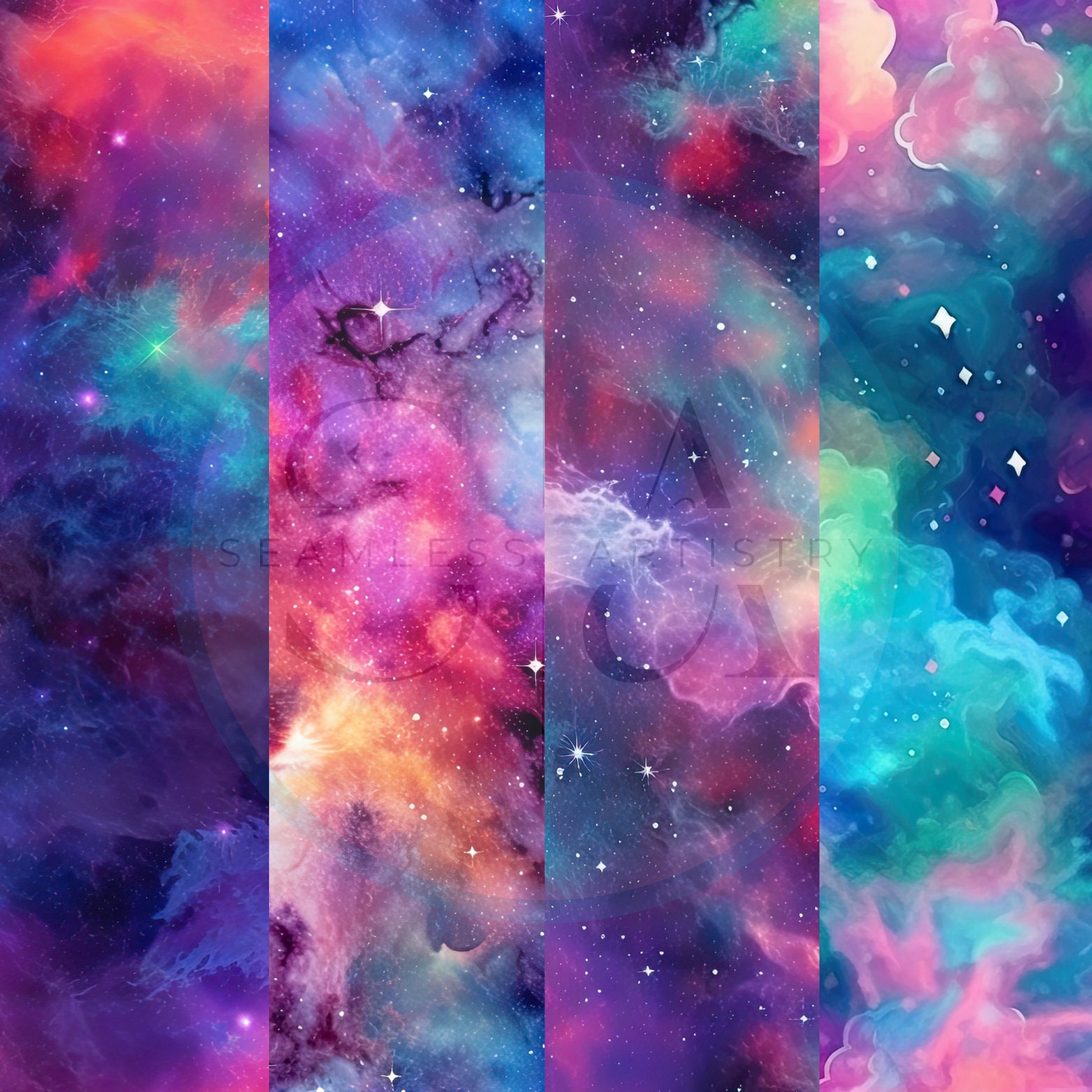 Iridescent Nebula 20 Seamless Texture Patterns Digital Paper - Etsy