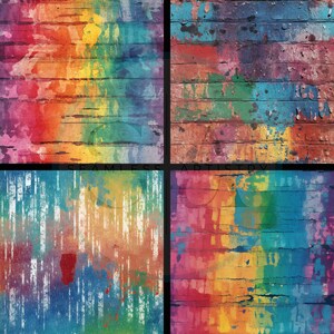 Rainbow Textures - 20 Seamless Texture Patterns Digital Paper - Etsy