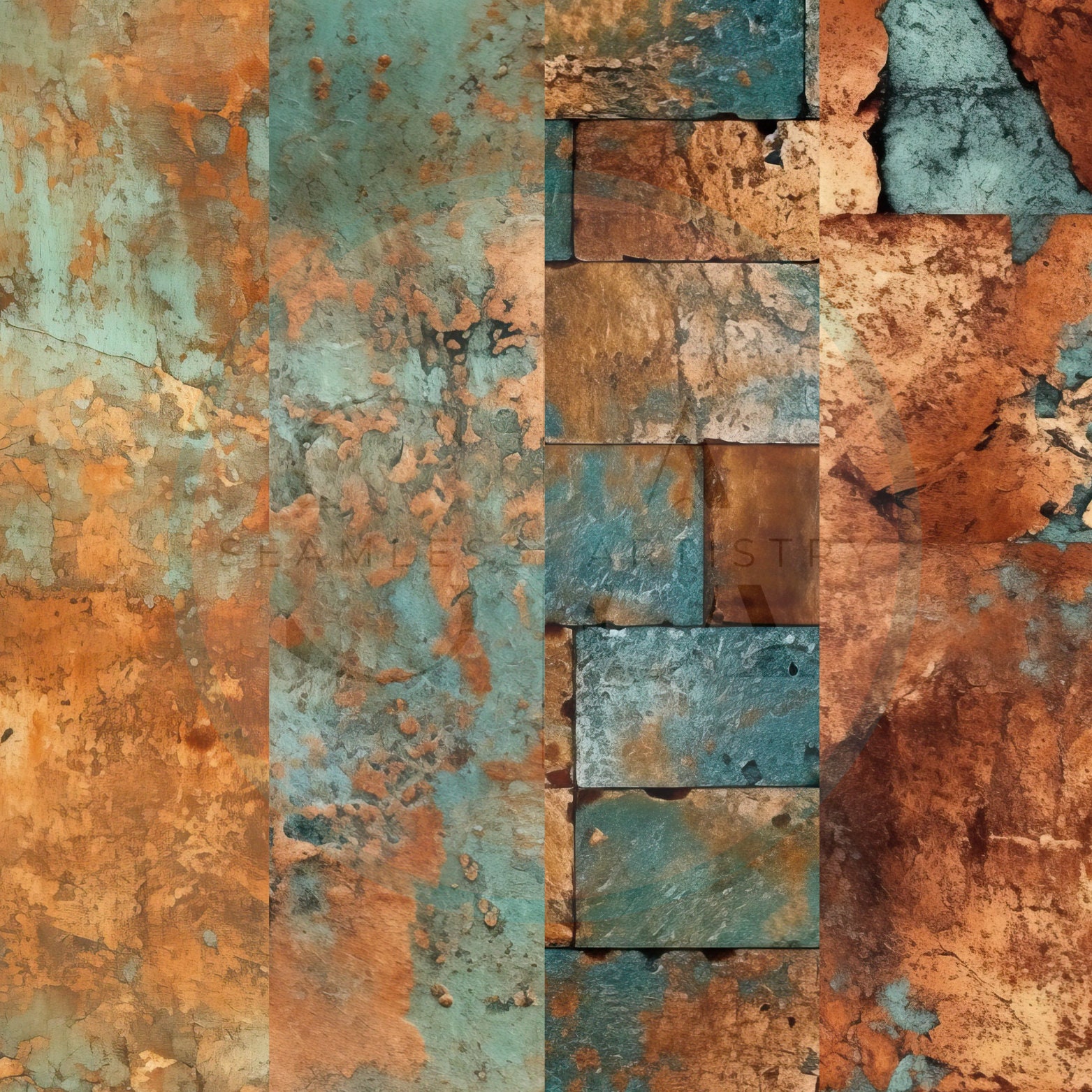 Copper Textures 20 Seamless Texture Patterns Digital Paper - Etsy