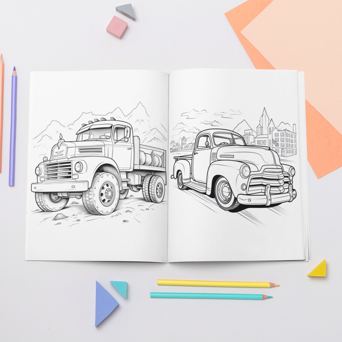 15 Awesome Car and Truck Coloring Pages for Kids and Adults - Car ...