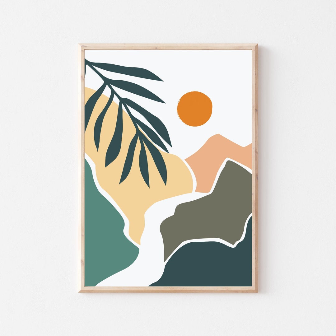 Printabel Boho Wall Art Decor, Botanical Art, Boho Style Poster ...