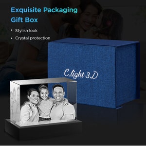 Custom 3D Crystal Photo: Personalized Engraved Picture, USA Made - Etsy