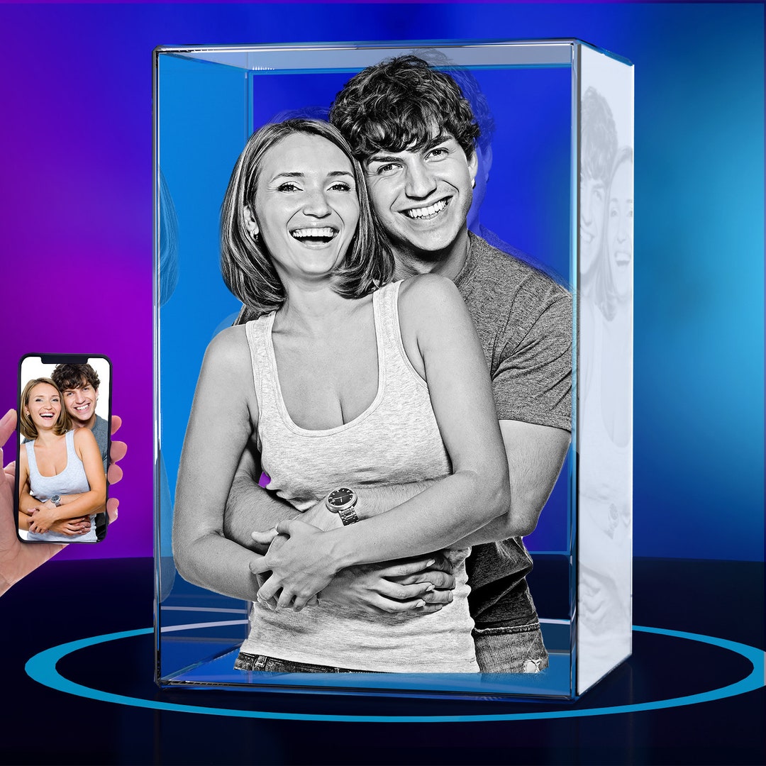 3D Crystal Photo, Personalized Gift With Your Own Photo, Unique Gift ...
