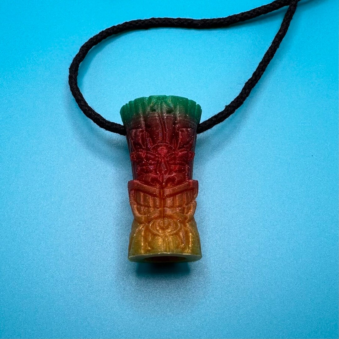3D Printed Multi-color Tiki Charm Pendant - Etsy