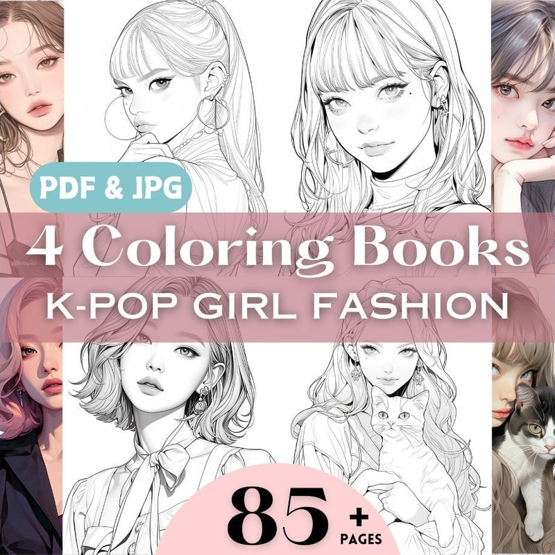 Pop Art Coloring Book - Etsy