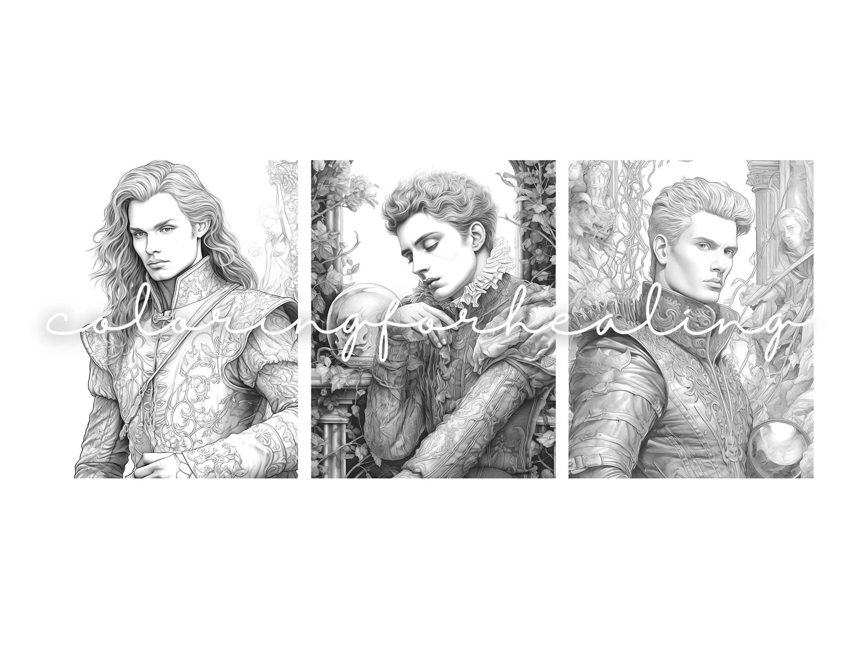 Shakespeare Hamlet Grayscale Coloring Pages Prince Coloring Book Pages ...