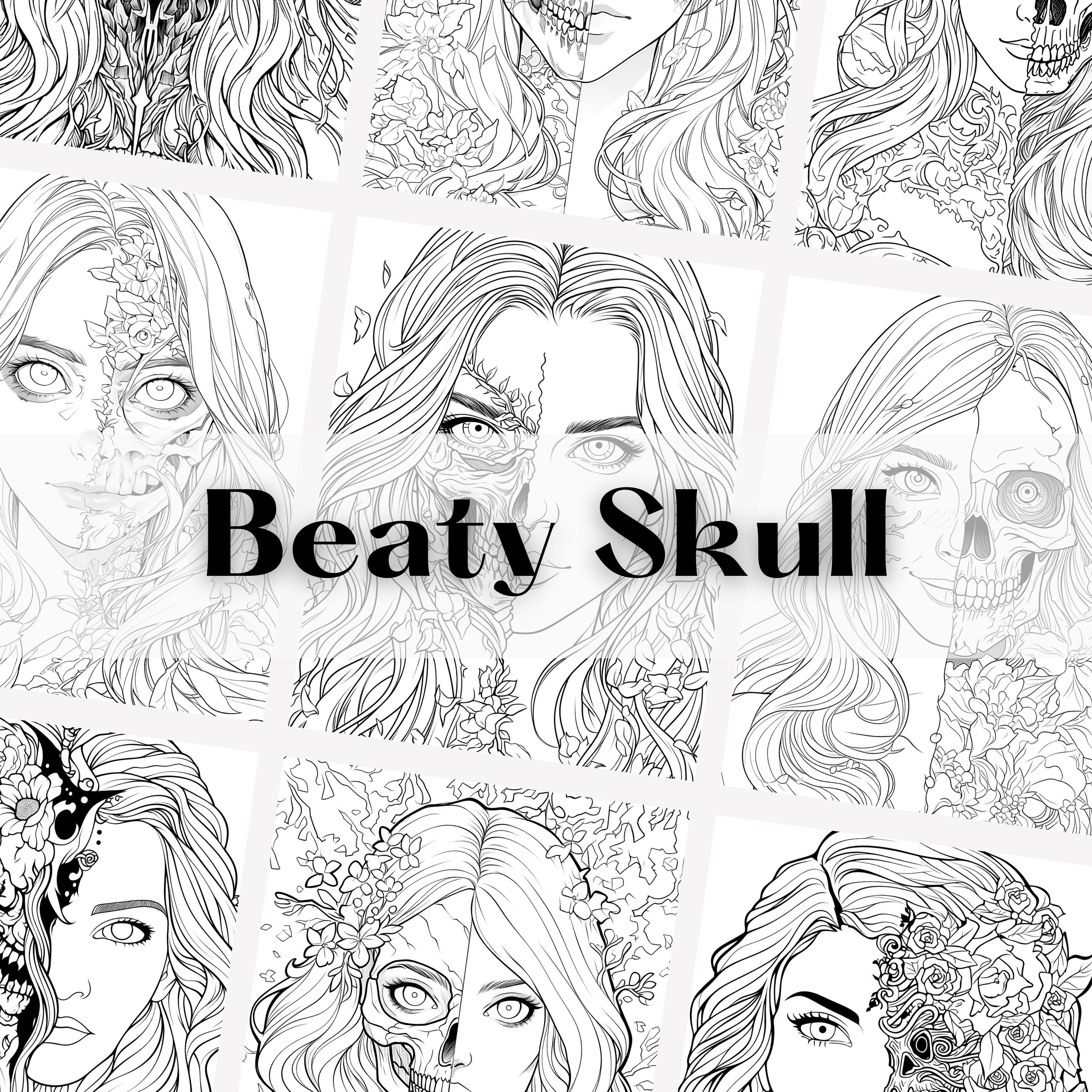 Dark Gothic Coloring Bundle Evil Princess Printable Coloring Book Pages ...