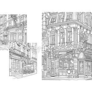 Coffee Lovers Gift Idea Unique Coloring Pages Europe Coffee Shop ...