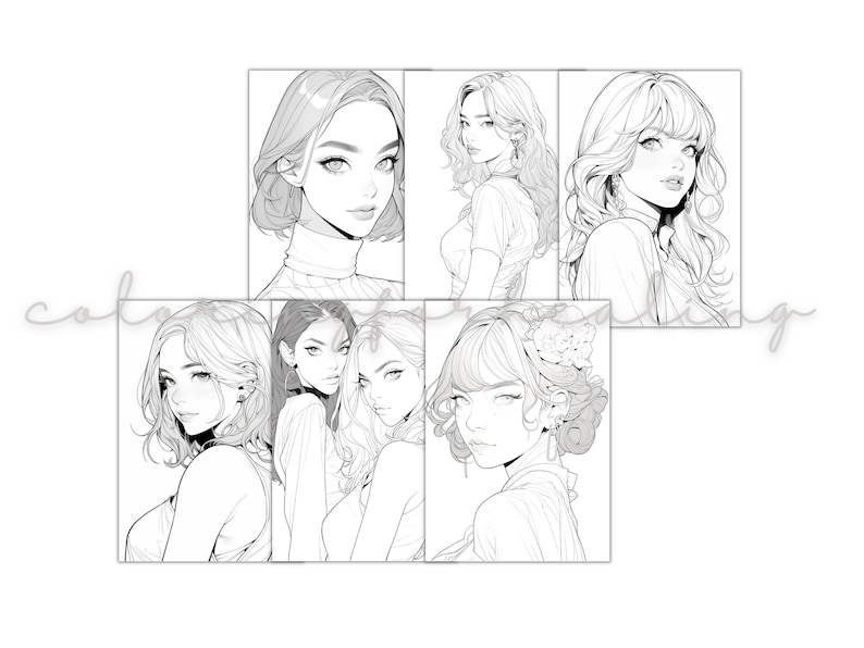 Coloring Pages Kpop Girl Fashion Printable K-pop Coloring Book Pages ...