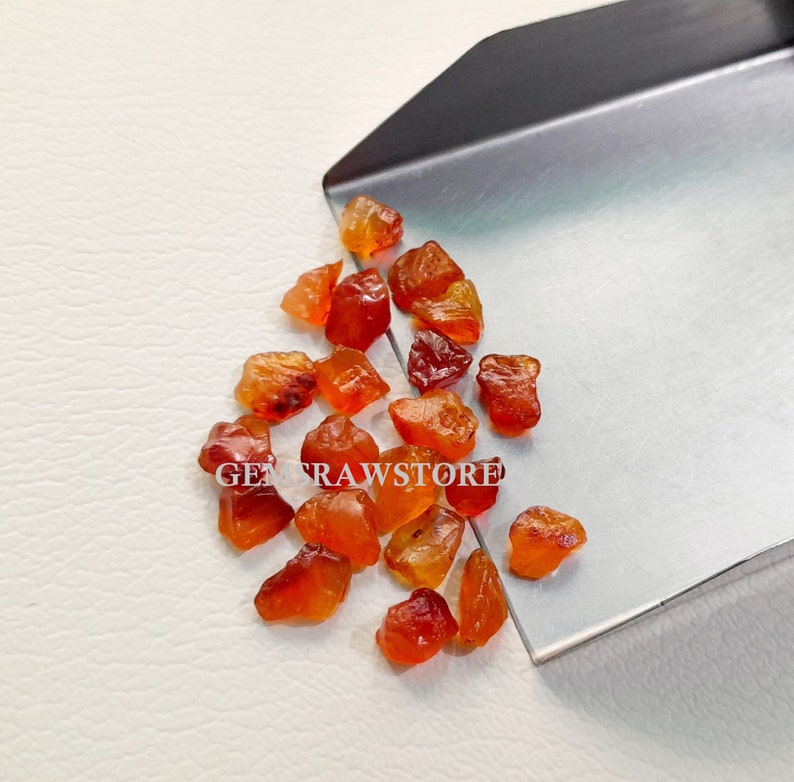 20 Piece Pack Carnelian Raw, 8-12 MM Size, Natural Carnelian Gemstone ...