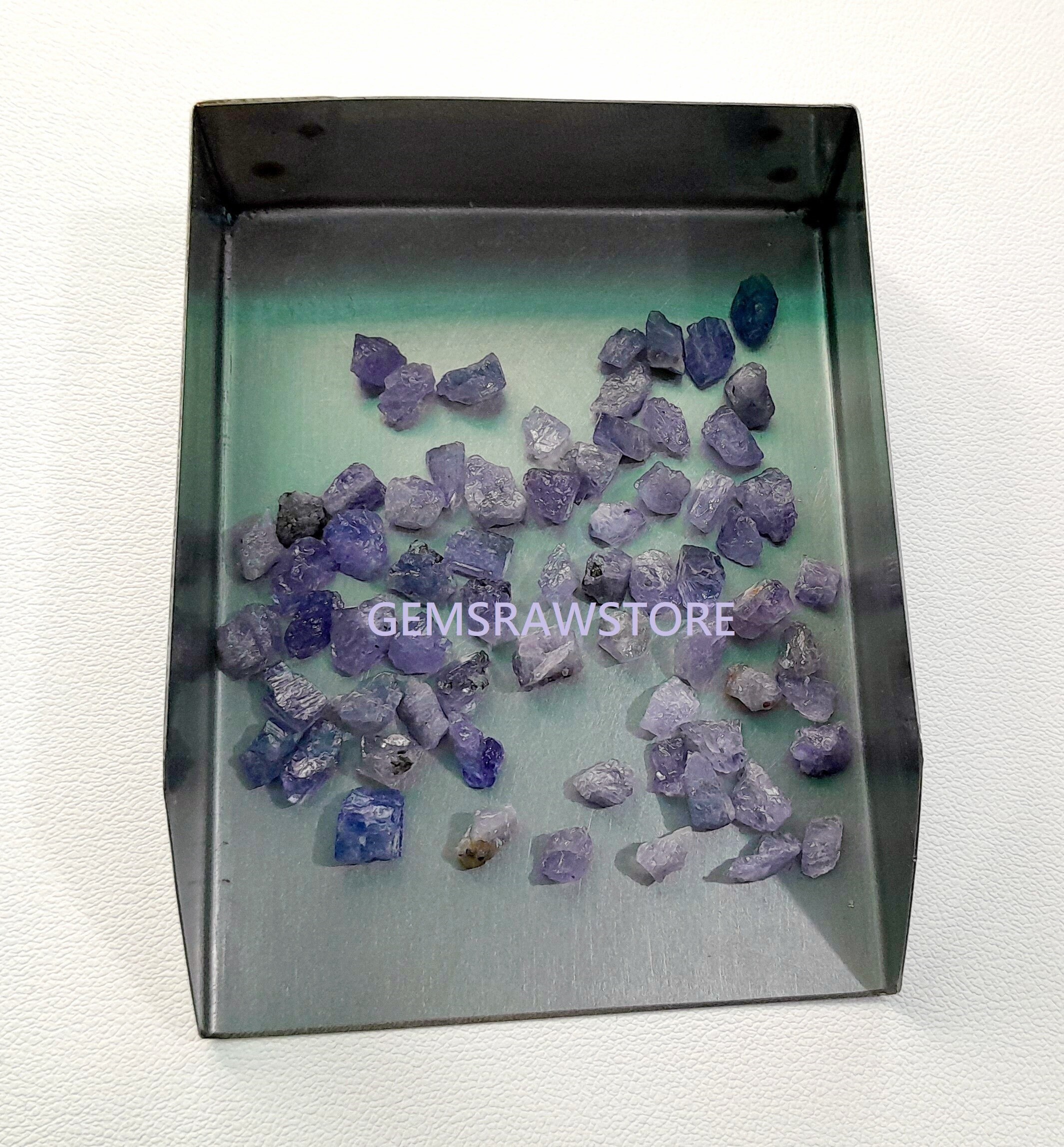 25 Piece Violet Tanzanite Raw 6-8 MM Size, Unheated Tanzanite Raw ...