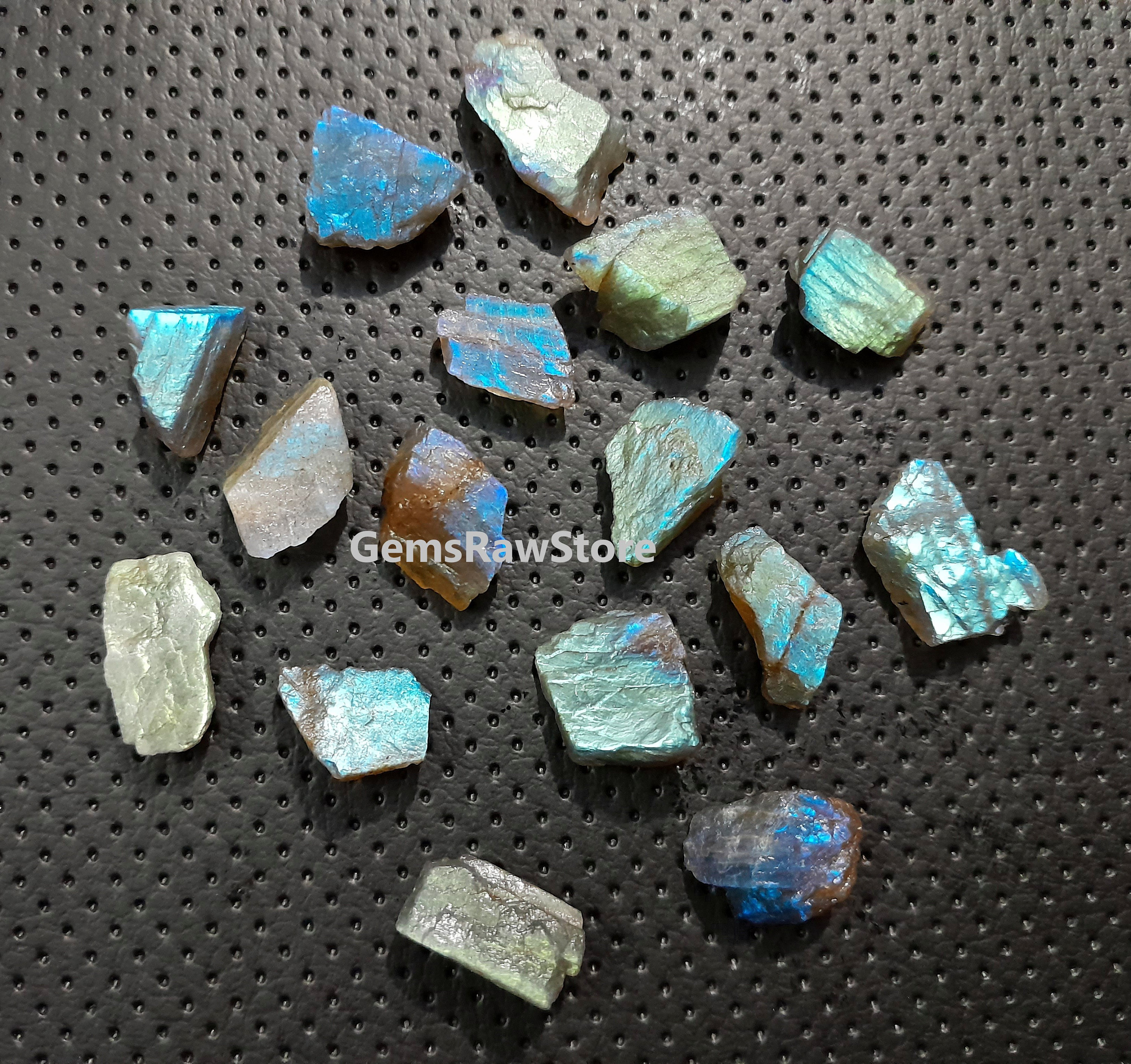 10 Piece Flashy Labradorite Raw Size 16-20 MM, Natural Rough ...