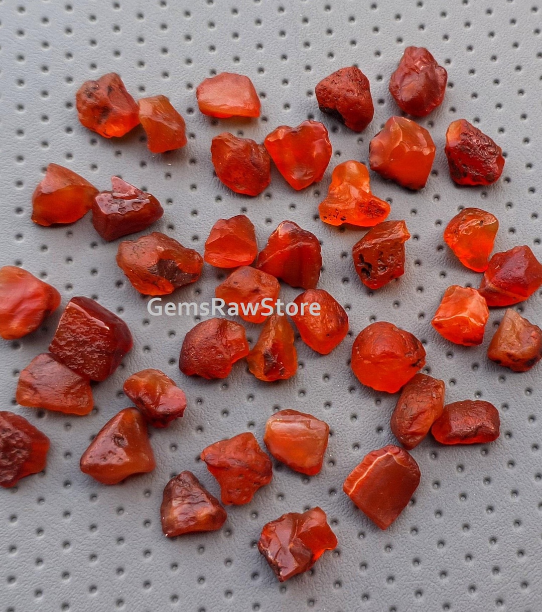 20 Piece Pack Carnelian Raw, 8-12 MM Size, Natural Carnelian Gemstone ...