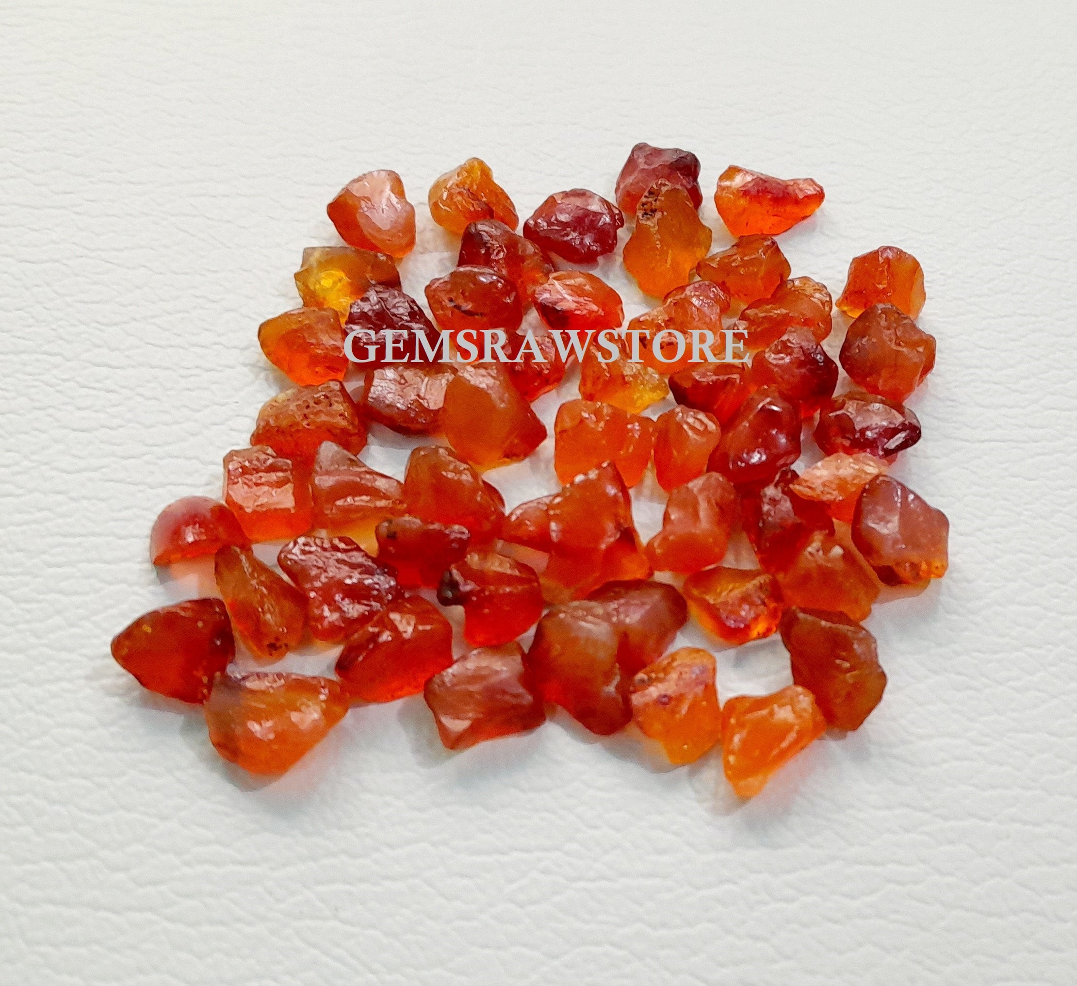 20 Piece Pack Carnelian Raw, 8-12 MM Size, Natural Carnelian Gemstone ...