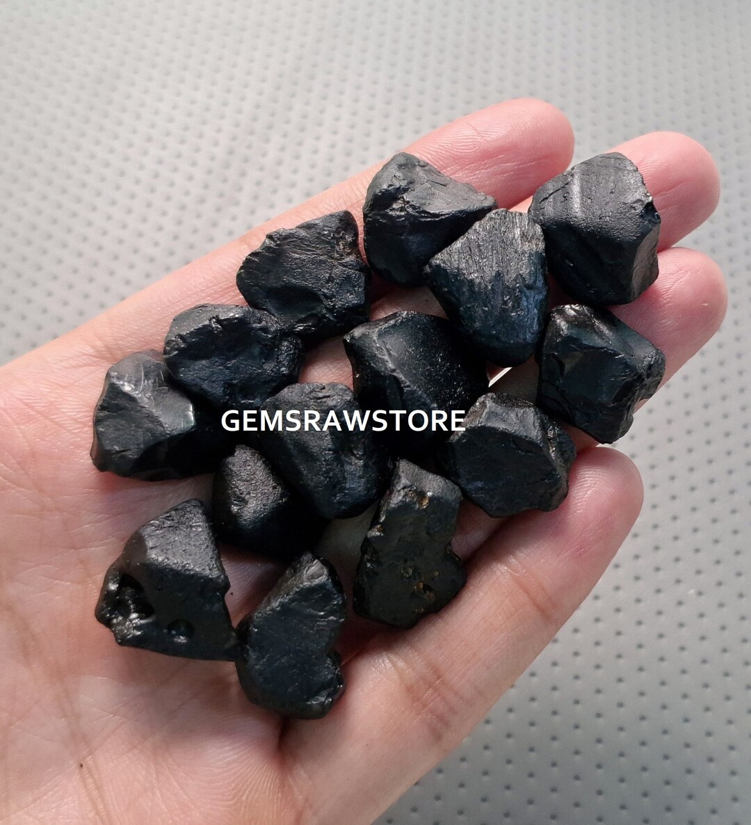 Raw Black Spinel: 10 Piece Untreated Gemstone Crystals (16-20 MM) - Etsy