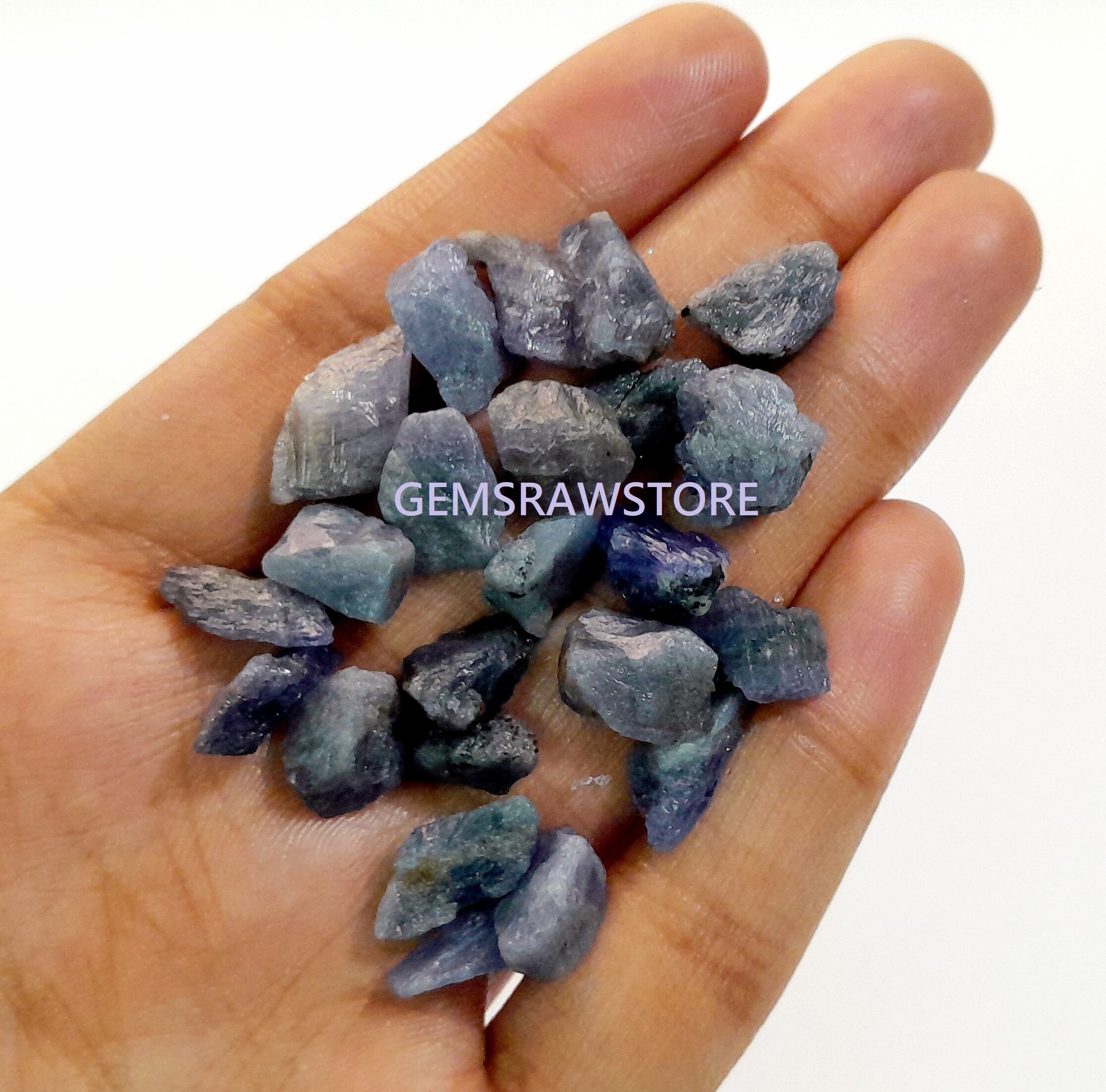 5 Piece Natural Blue Tanzanite Raw 12-15 MM Size, Healing Tanzanite Rough, Violet Tanzanite ...