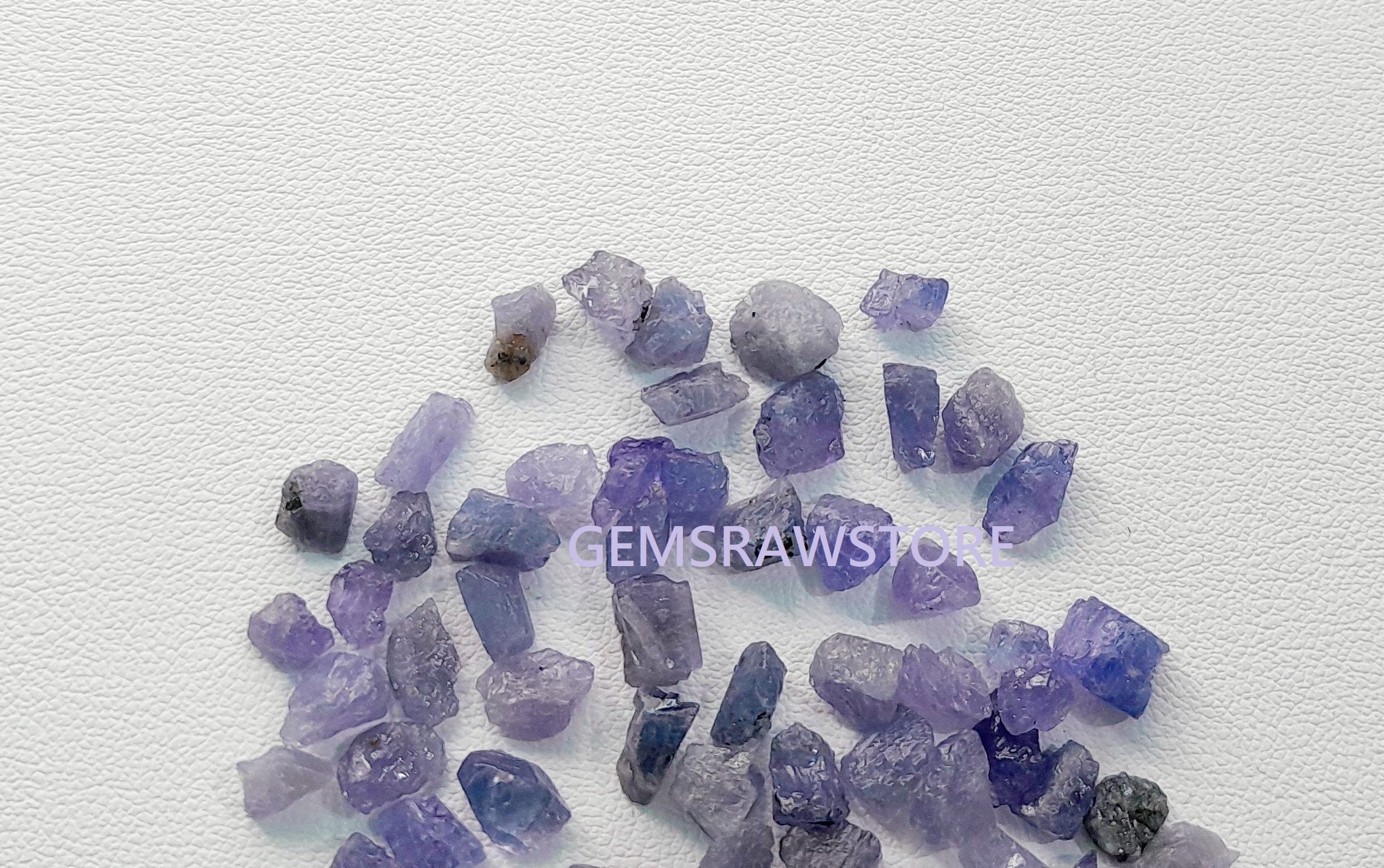 25 Piece Pack Violet Tanzanite Raw 7-9 MM Size, Unheated Tanzanite Raw ...