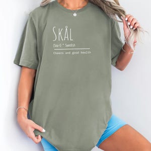 SKÅL Definition Tshirt, Cheers in Swedish Tee, Viking Skal T-shirt ...