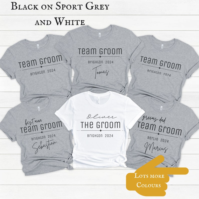 Custom Stag Party Shirts, Personalized Team Groom T-hirt, Stag Crew ...