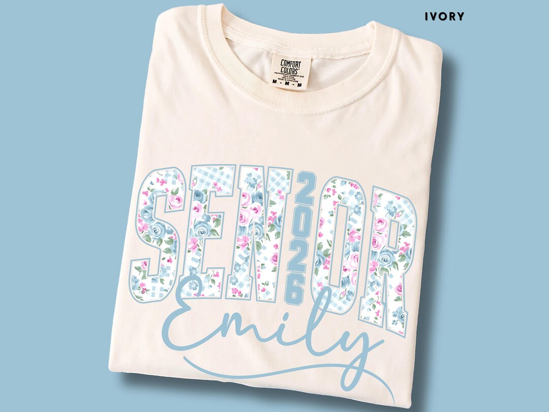 COLLEGE SHIRT Pastel Floral Comfort Colors Tee Varsity Aesthetic ...