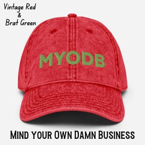 Vote Cap, Mind Your Own Damn Business MYODB Hat, Waltz Kamala Harris ...