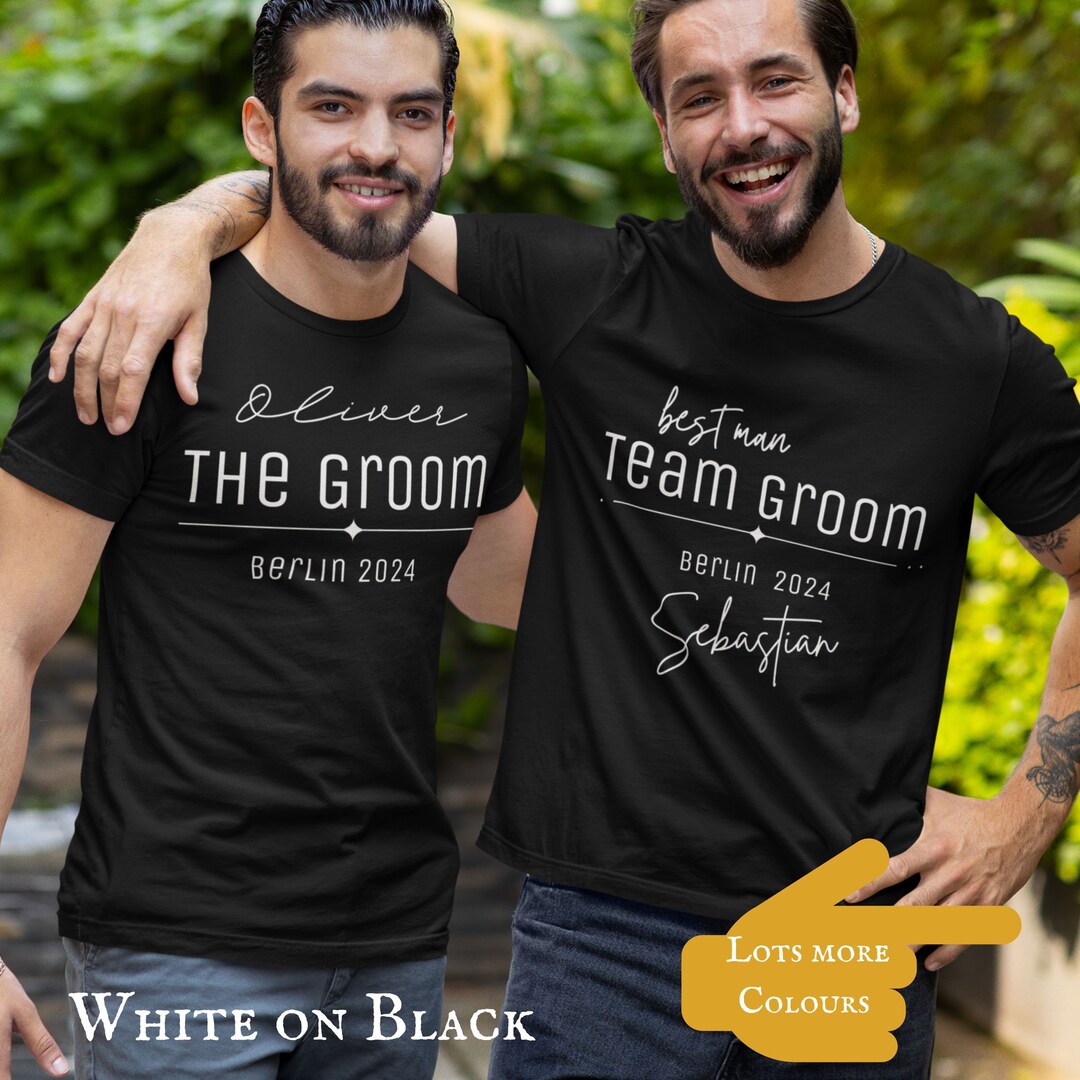 Personalized Stag Party T-shirts: Team Groom, Bachelor Crew - Etsy
