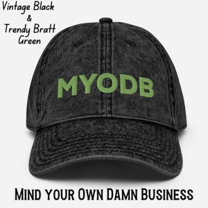 Vote Cap, Mind Your Own Damn Business MYODB Hat, Waltz Kamala Harris ...